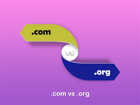 Difference Between Com And Org Domain Extension Com Vs Org