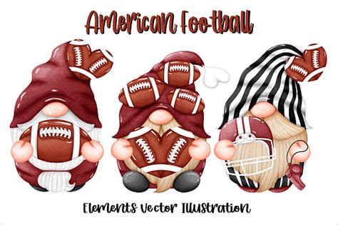격언 미식 축구 공 헬멧 휘파람 요소 수채화 벡터 파일 클립 아트 귀여운 만화 빈티지 복고풍 스타일 배너 포스터 카드 티셔츠 스티커 Championship에 대한 스톡 벡터
