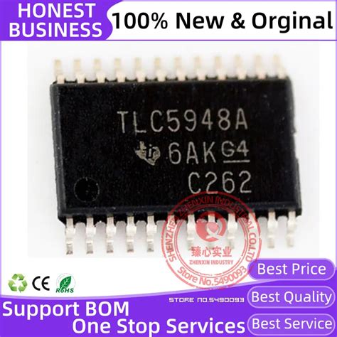 TLC5948 100 Original TLC5948APWPR HTSSOP 24 22 LED Lighting Drivers