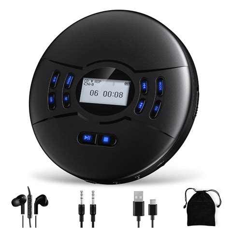 Buy Gueray Portable Cd Player With Bluetooth Rechargeable 2000mah Battery Personal Cd Player