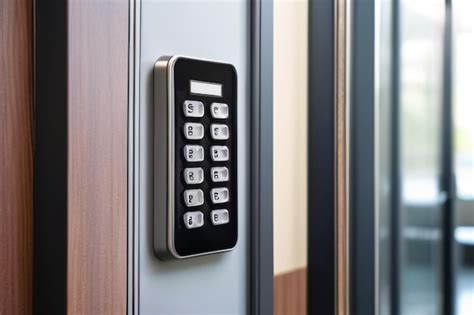 premium photo password code security keypad system protected in