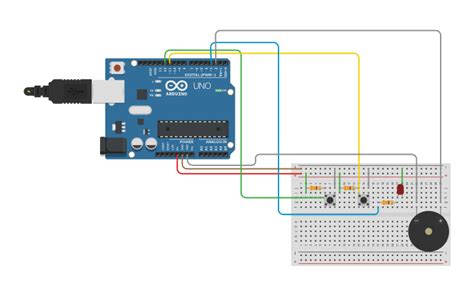 Circuit Design Randy Push Button Tinkercad