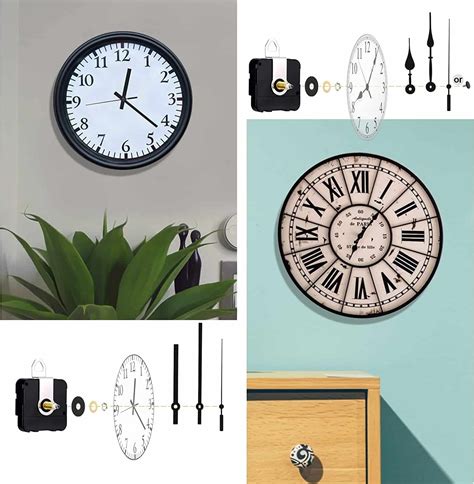 Quartz Clock Mechanisms Battery Powered Replacement Kit Wall Hang