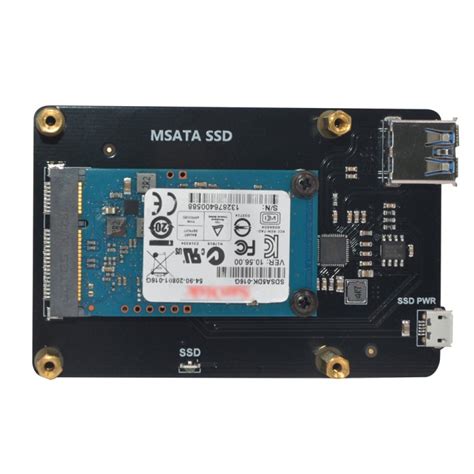 X V Msata Ssd Expansion Board Solid State Drive Storage Board Support Tb For Raspberry Pi