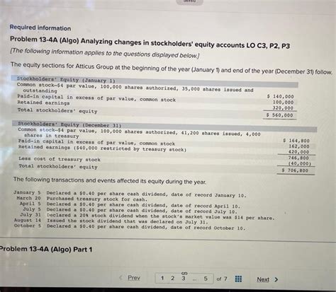 Solved Required Information Problem 13 4A Algo Analyzing Chegg Com