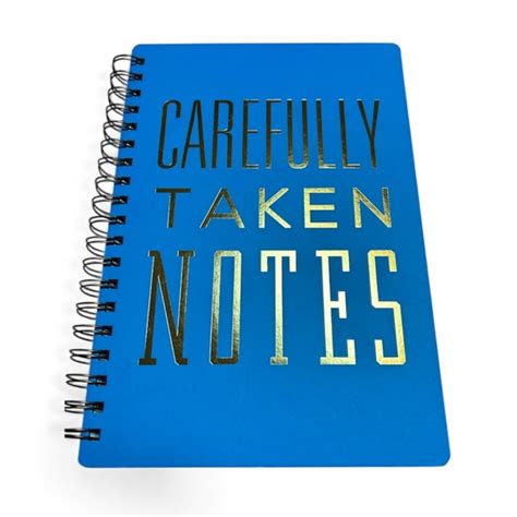 Office Blue And Gold Spiral Notebook Poshmark