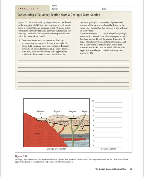 Solved EXERCISE 5NameSectionDateConstructing A Columnar Chegg Com