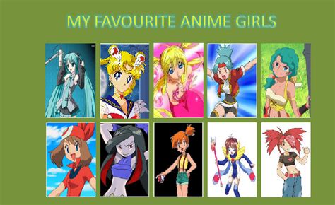 My Favourite Anime Girls Meme My Top 10 By Genetichero On Deviantart