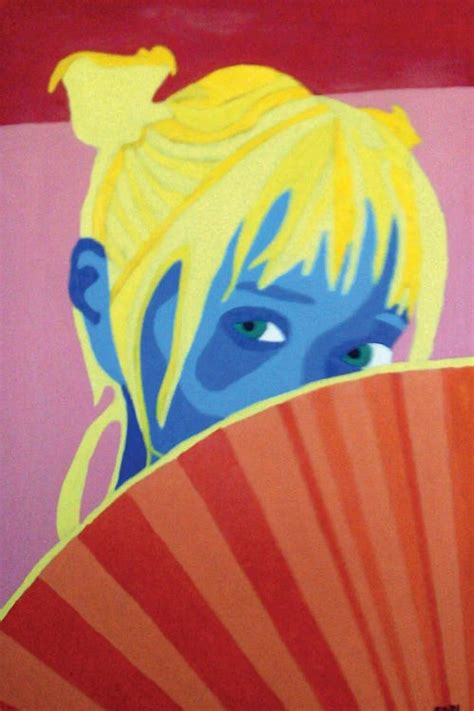 Woman With Fan Canvas Wall Art By Randall Steinke Icanvas