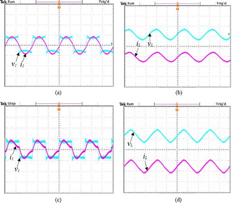 Waveform Of Primary And Secondary Voltage And Current Time Scale