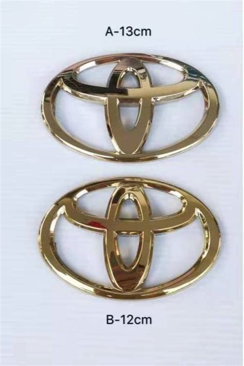 Toyota Vios Model Ncp93 2008 2012 Gold Emblem Logo Lazada