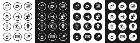 Set Monitor With Graph Chart Seo Optimization Mail And E Mail Magnet Money Chess Customer