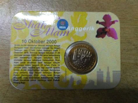Malaysia Nordic Gold Coin Card Duit Syiling Peringatan 1 Ringgit 2000