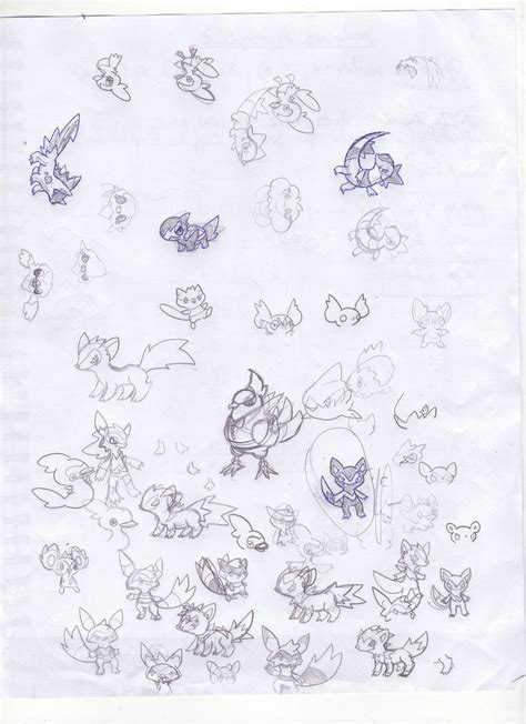 Sketches Fakemon By Fer Gon On Deviantart