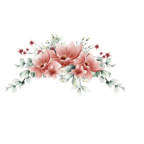 Buquê De Flores Aquarela 12028207 Png