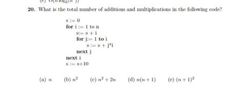 Solved 41 We Have Three Algorithms For Solving A Problem