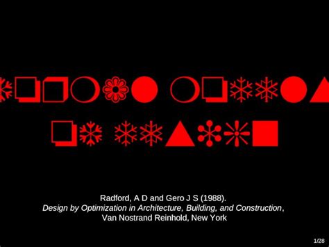 PPT Formal Models Of Design 1 28 Radford A D And Gero J S 1988