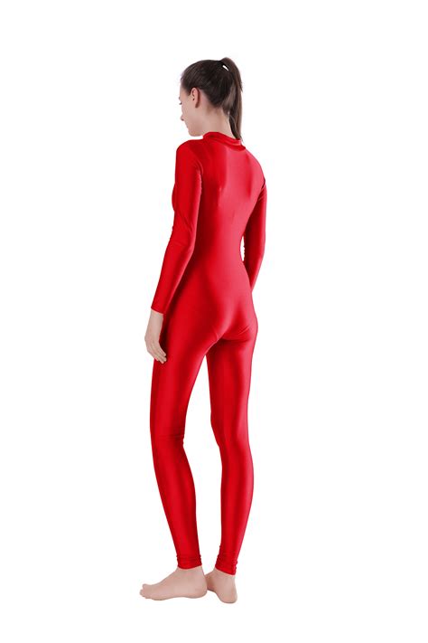 Speerise Woman Full Body Long Sleeve Spandex Unitard Bodysuit Adult