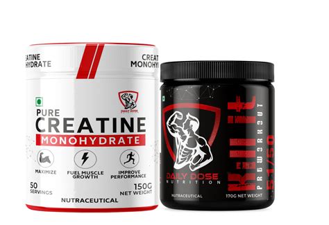 Daily Dose Creatine Monohydrate Daily Dose Kill It Preworkout