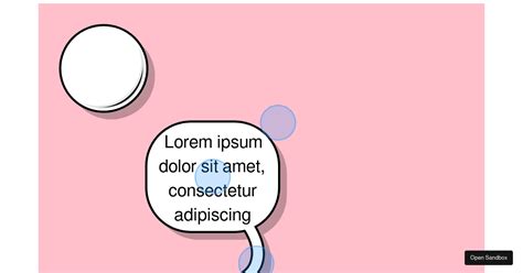 Speech Bubble 1 Forked Codesandbox