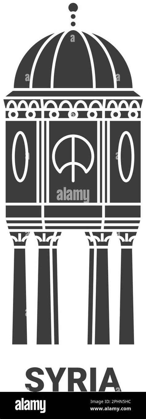 Syria Travel Landmark Vector Illustration Stock Vector Image And Art Alamy