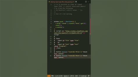 javascript clearing input type file using jquery youtube