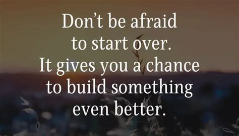 Don T Be Afraid To Start Over Artofit