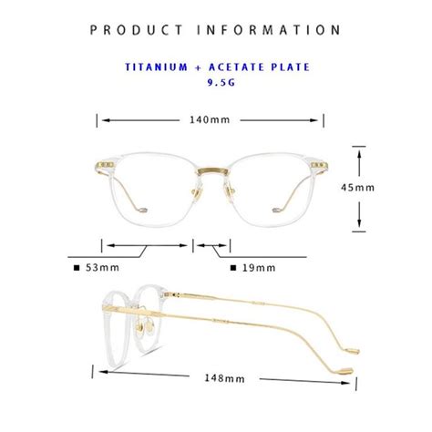 Aissuarvey Titanium Acetate Plated Full Horn Rim Square Frame Unisex