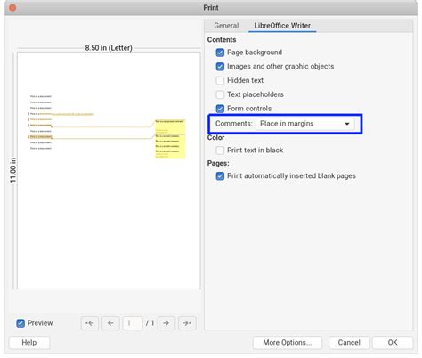 Printing Comments In Page Margins In Libreoffice Systutorials
