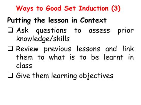 Microteaching Set Induction Pptx