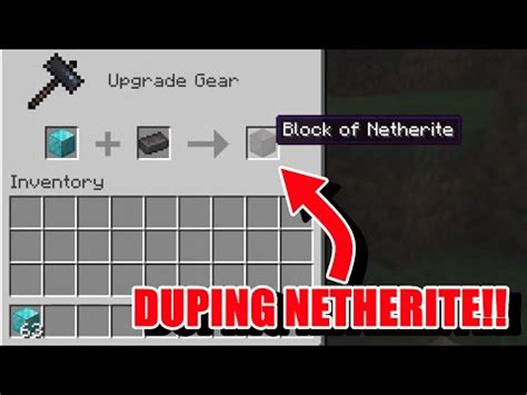HOW TO DUPLICATE NETHERITE In MINECRAFT Shorts Minecraft YouTube