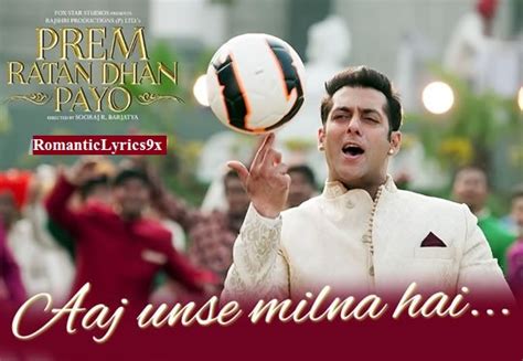 Romantic Lyrics X Aaj Unse Milna Hai Shaan Prem