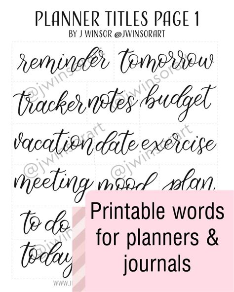 Free Printable Planner Headers Download Free Printable Planner Headers Png Images Free