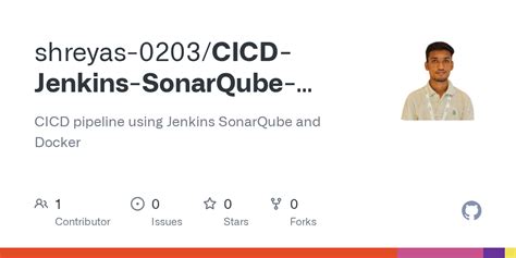 Github Shreyas 0203cicd Jenkins Sonarqube Docker Cicd Pipeline