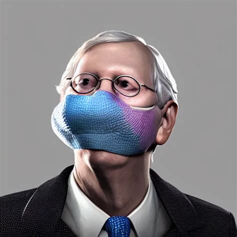 Mitch Mcconnell Sticking His Head Out Of A Turtle Stable Diffusion