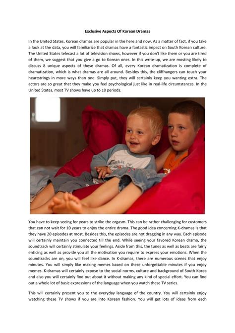 Exclusive Aspects Of Korean Dramas