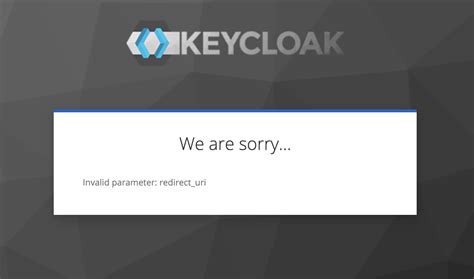 Keycloak Invalid parameter redirect uri 에러