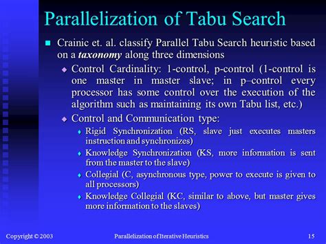 parallelization of iterative heuristics for performance driven low