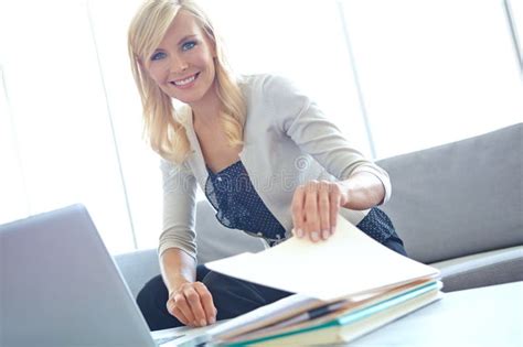 Documents Portrait And Smile With Business Woman At Desk In Office For
