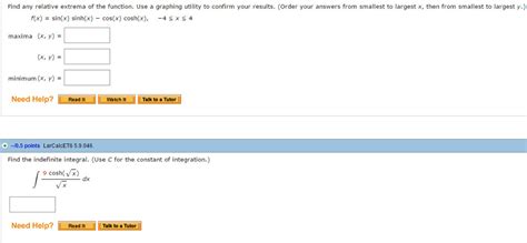 Solved Find Any Relative Extrema Of The Function Use A Chegg Com