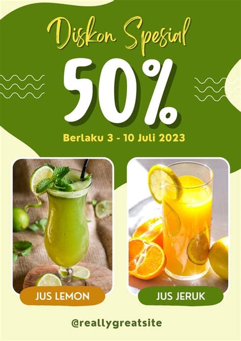 Gratis Desain Contoh Diskon Canva