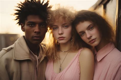 Premium Photo A Diverse Group Of Young Individuals Standing In Close