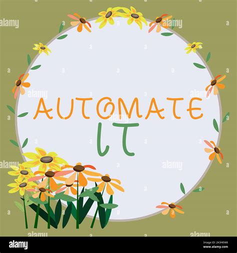 Text Caption Presenting Automate It Internet Concept Convert Process Or Facility To Be Operated