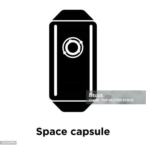 우주 캡슐 아이콘 벡터 흰색 배경에 고립 우주 캡슐의 로고 개념에 투명 한 배경 검은 채워진된 기호 서명 건강관리와 의술에 대한 스톡 벡터 아트 및 기타 이미지 Istock