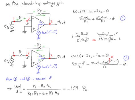solved can you show the algebra to get the vout vin equation