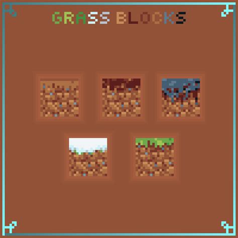 Grass Blocks I Remixed Them A Bit How Do You Think Minecraft