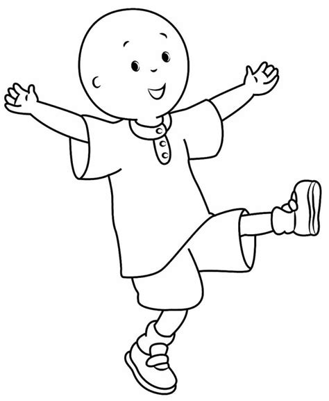 Desenhos De Caillou Para Colorir Bora Colorir