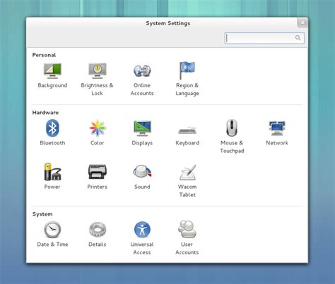 System Settings