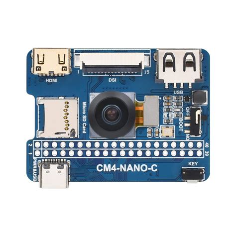 Nano Base Board C For Raspberry Pi Cm4 Onboard 8mp Camera