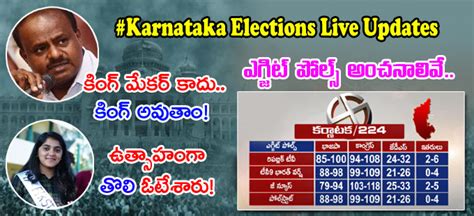 Karnataka Elections ఎగ్జిట్‌పోల్స్‌ అంకెల్ని నమ్మను ఆ పరిస్థితి